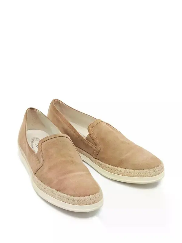 TOD'S Suede Woven Slip-on Sneakers