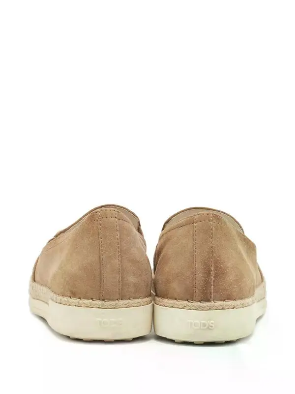 TOD'S Suede Woven Slip-on Sneakers