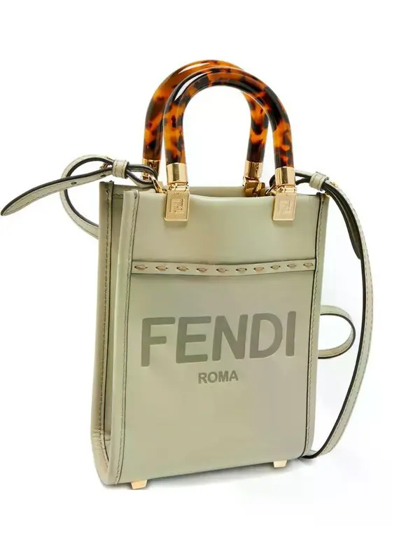Fendi Mini Sunshine Leather Tote