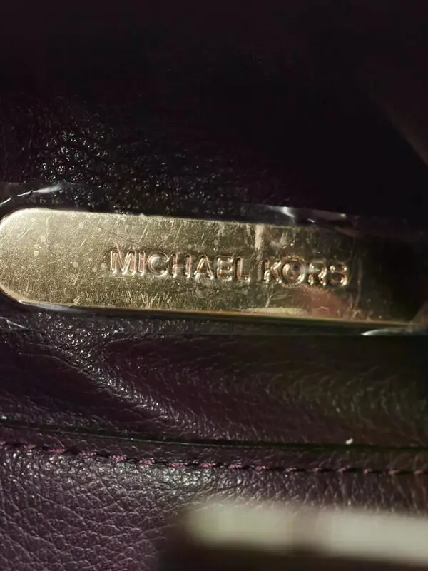 Michael Kors Monogram Coated Canvas Bucket Bag