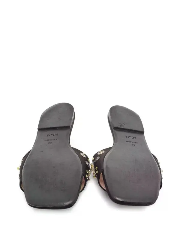 N°21 Satin Embellished Sandals