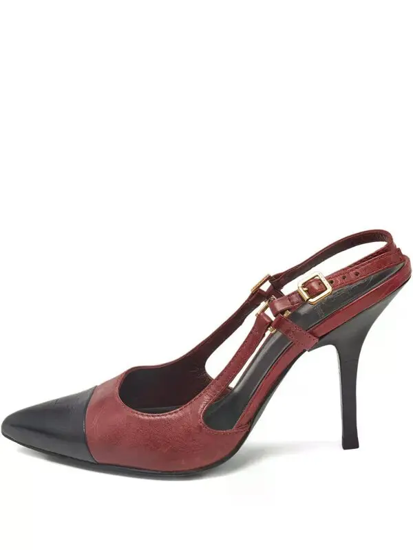 Tory Burch 105mm Leather Slingback Pumps - Black