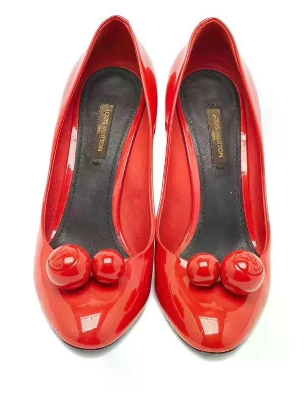 LOUIS VUITTON 75mm Leather Pumps