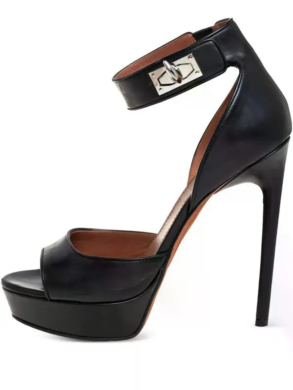 Givenchy 130mm Leather Ankle-strap Sandals - Black