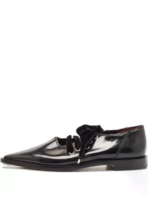Marc Jacobs Pointed-toe Lace-up Flats