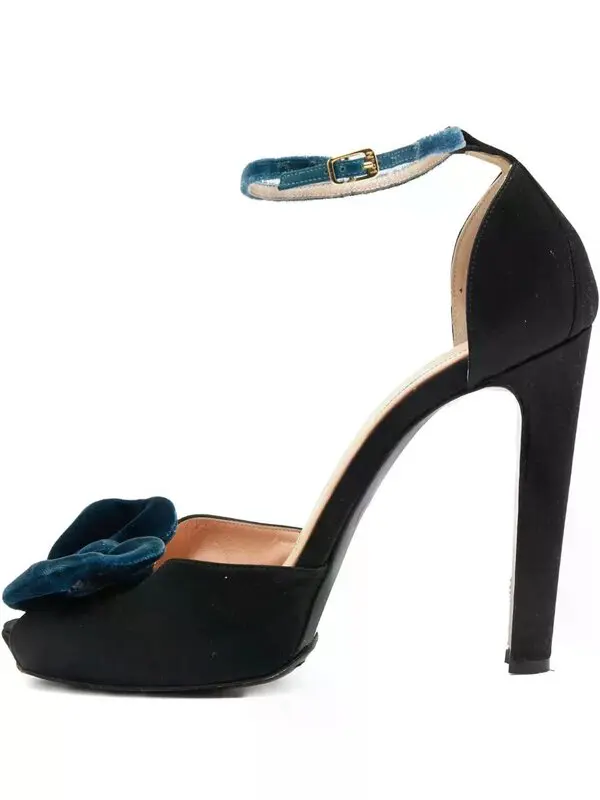 N°21 125mm Bow-detail Sandals - Black