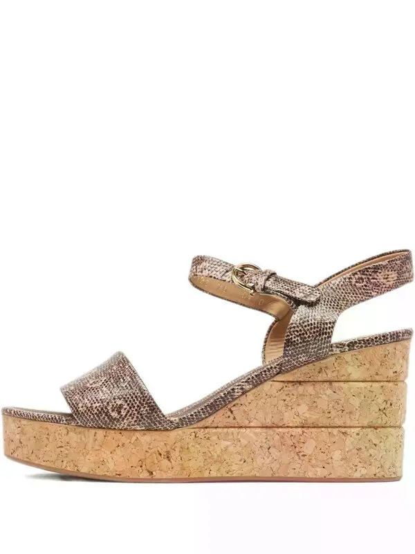 FERRAGAMO 85mm Madea Wedge Sandals