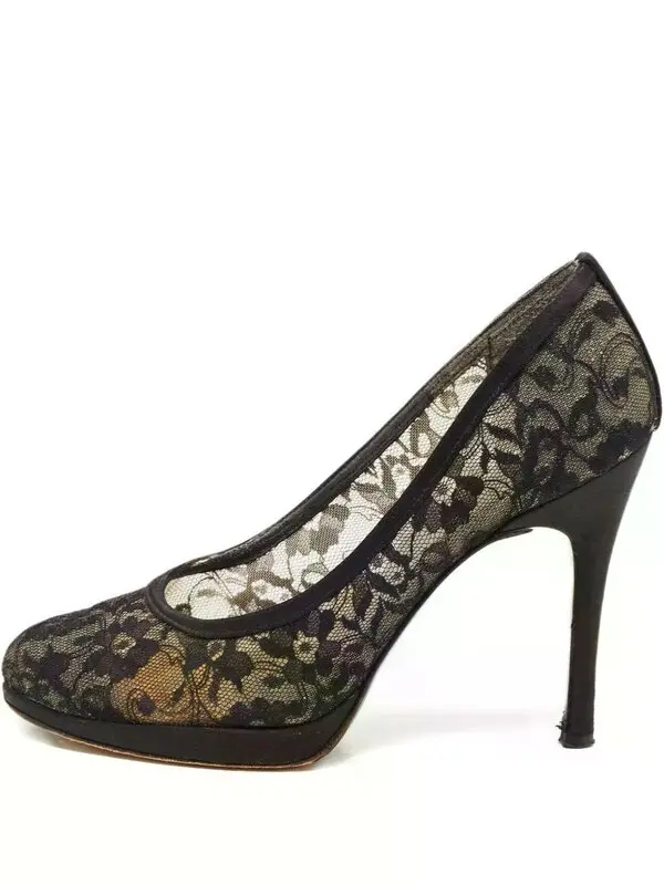 STUART WEITZMAN Lace Floral Pumps