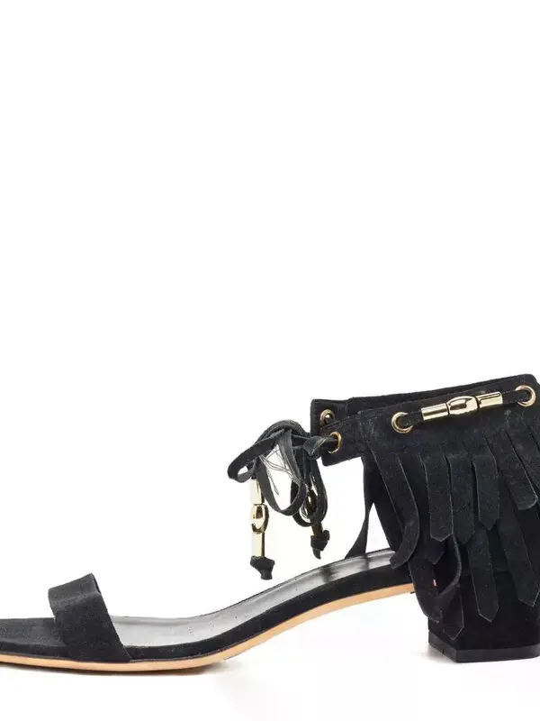Gucci Fringe Suede Sandals
