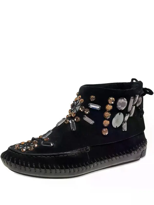 Tory Burch Embellished Suede Boots