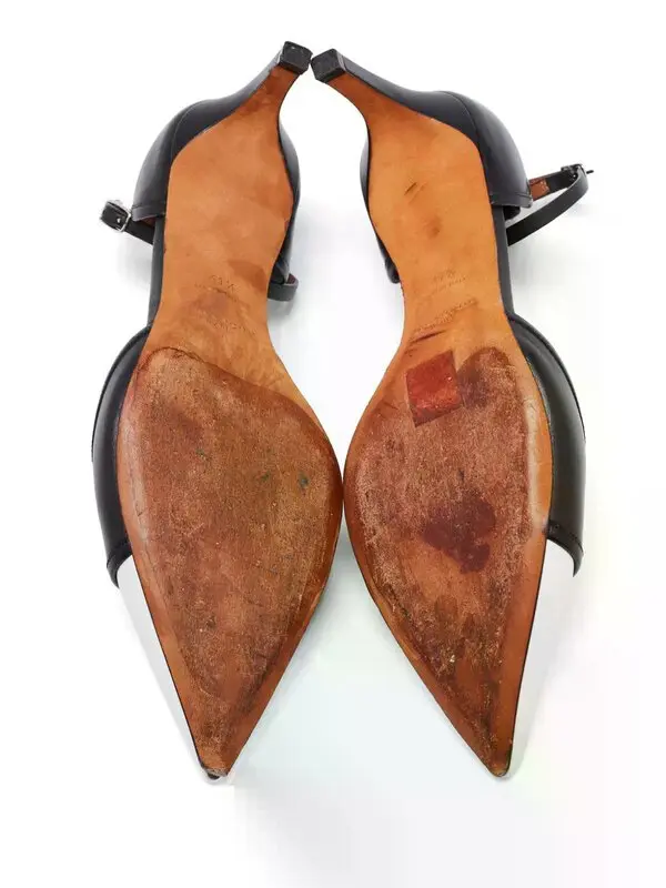 Givenchy 65mm D'orsay Leather Ankle-strap Heeled Pumps