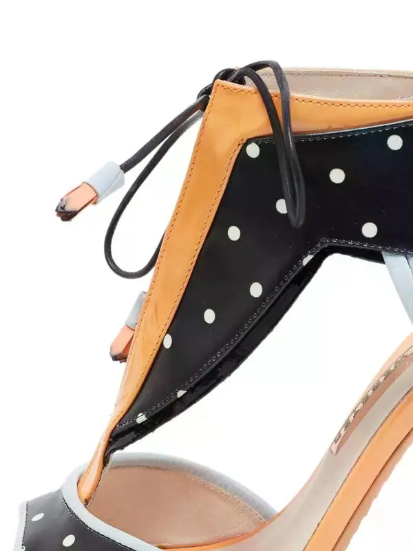 SOPHIA WEBSTER Polka-dot Leather High Heel Sandals