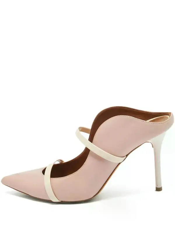 MALONE SOULIERS 100mm Maureen Pointed-toe Mules - Pink