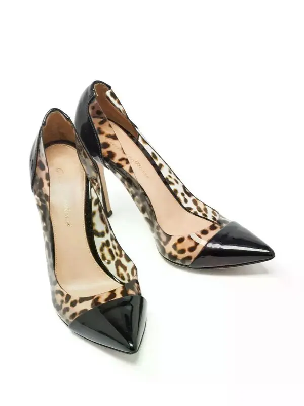 GIANVITO ROSSI Leather And Pvc Pumps