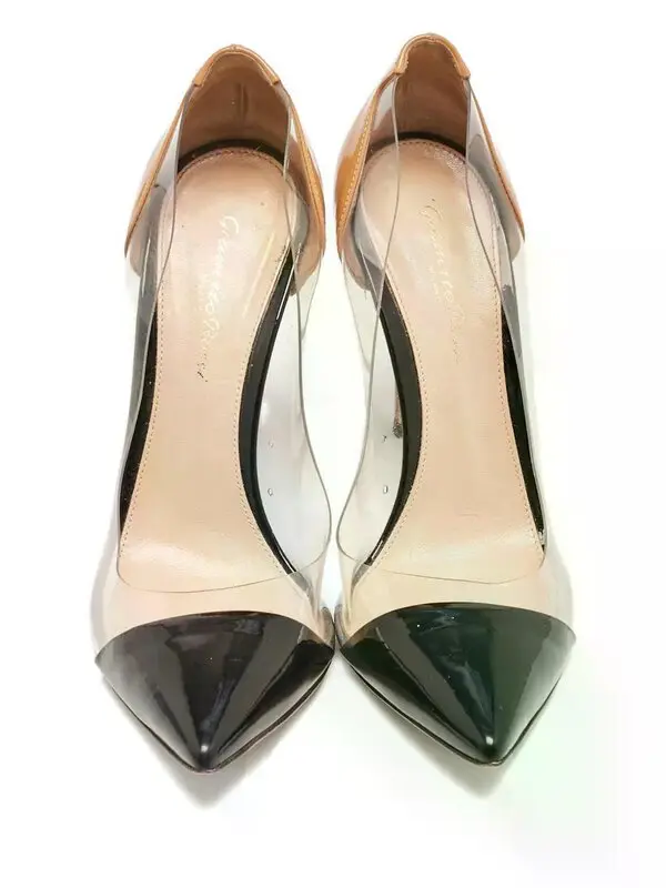 GIANVITO ROSSI Leather And Pvc Pumps