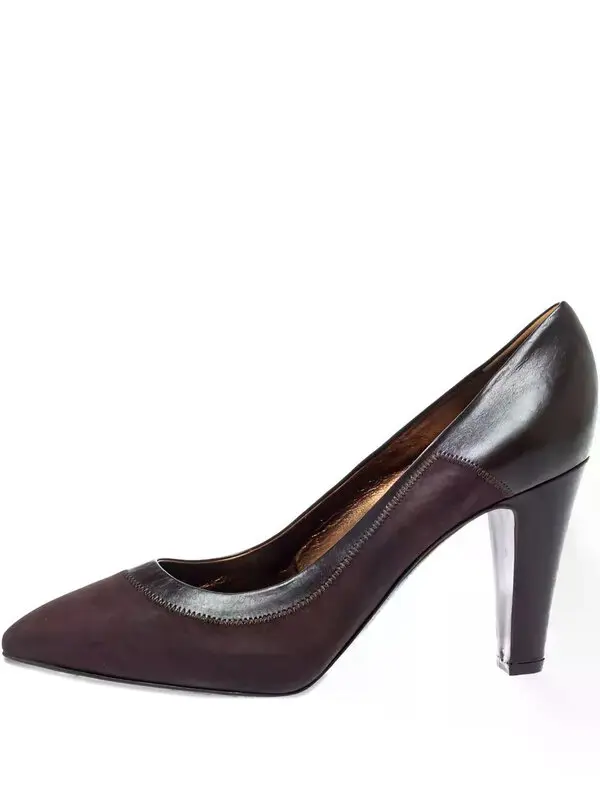 SERGIO ROSSI Leather And Suede Pumps