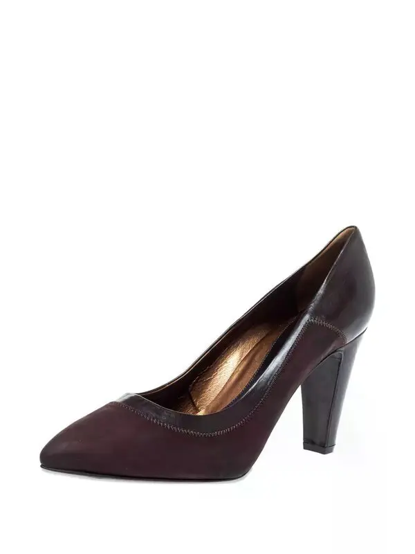 SERGIO ROSSI Leather And Suede Pumps