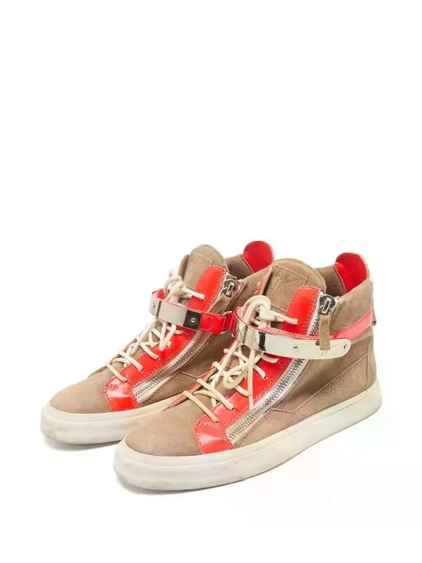 GIUSEPPE ZANOTTI Coby Suede Sneakers - Neutrals