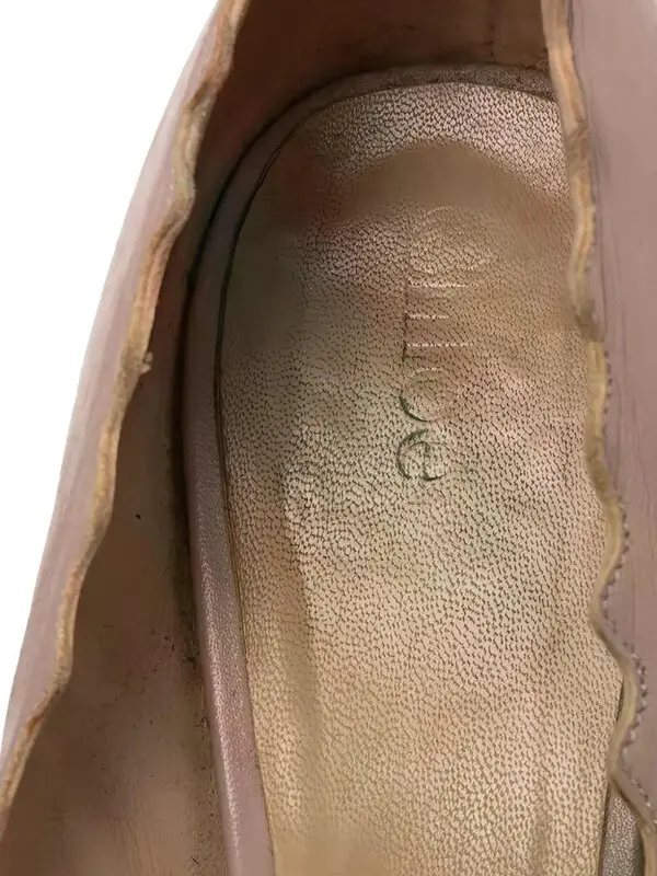 Chloé 65mm Scallop-trim Leather Pumps