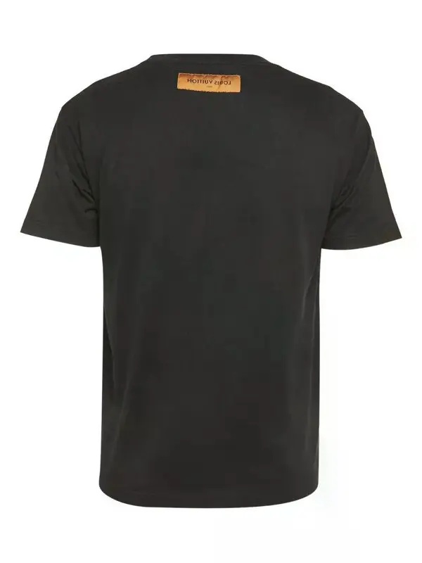 Louis Vuitton Spray-Painted Strokes Jersey T-Shirt - Black