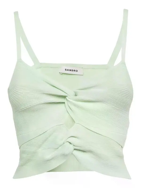 Sandro Cut-out Sleeveless Top