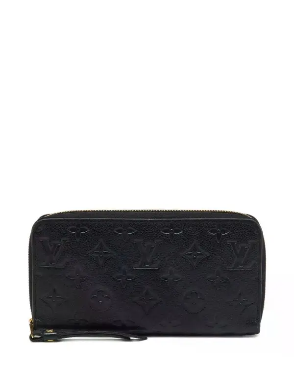 LOUIS VUITTON Monogram Empreinte Leather Wallet - Black