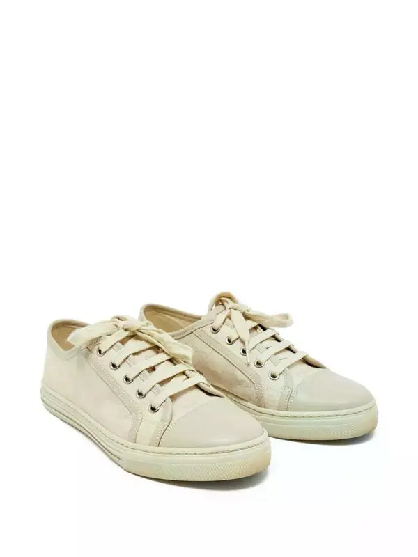 Gucci Leather-panel Low-top Sneakers
