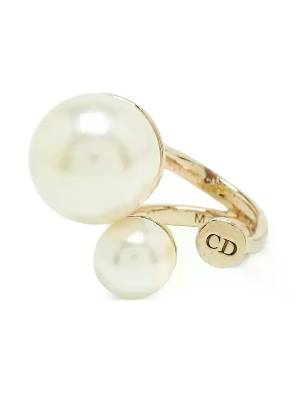 Dior Ultradior Faux-pearl Ring - Gold