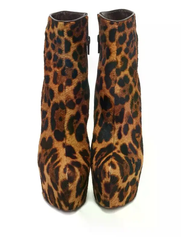 CHRISTIAN LOUBOUTIN Fifi Platform Leopard-print Ankle Boots