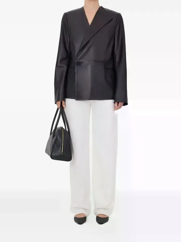 Loulou De Saison Paoli Asymmetric Leather Jacket
