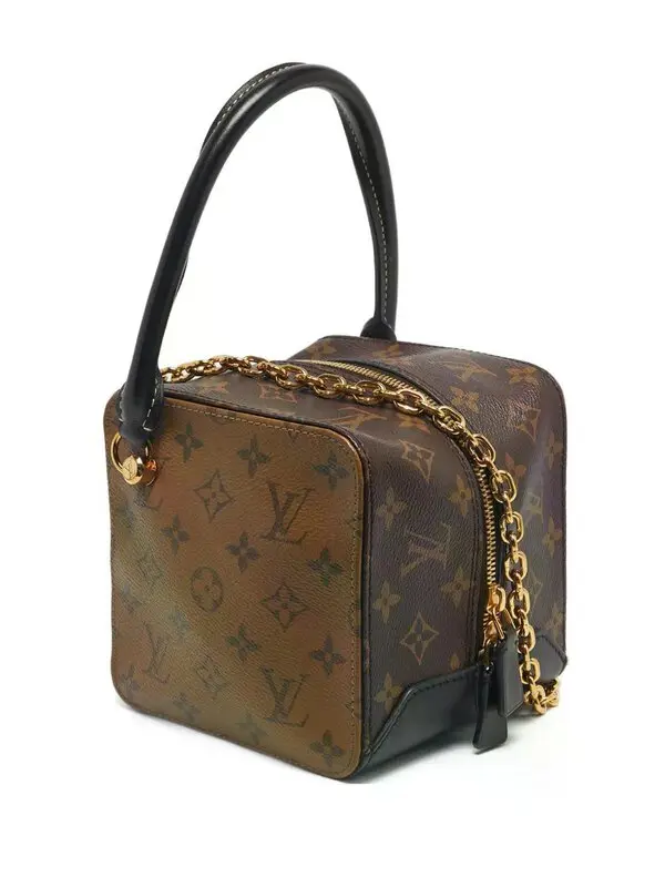 LOUIS VUITTON 2018 Reverse Monogram Canvas Square Tote Bag
