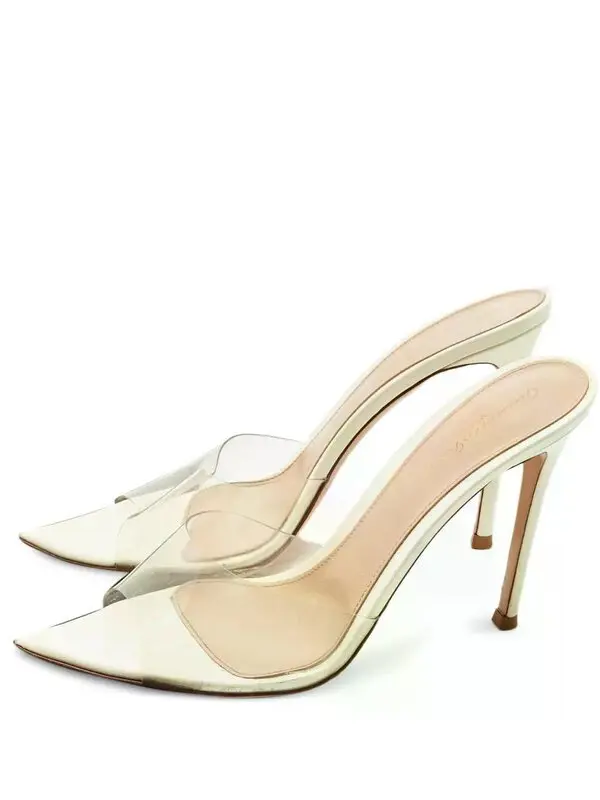 GIANVITO ROSSI Elle Pointed Sandals - White