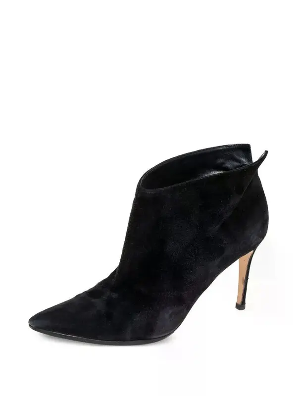 GIANVITO ROSSI 85mm Vania Pointed-toe Ankle Boots - Black
