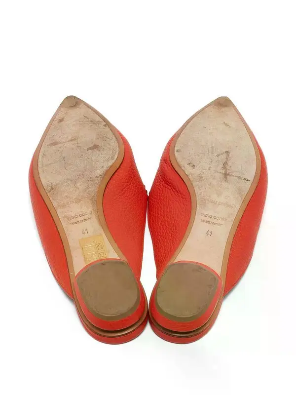 NICHOLAS KIRKWOOD Leather Pointed Toe Mules - Red