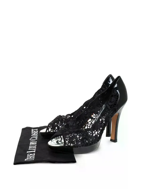 Rene Caovilla 115mm Lace Pumps