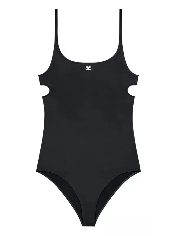 COURREGES Cut-out One-piece Swimsuit - Black