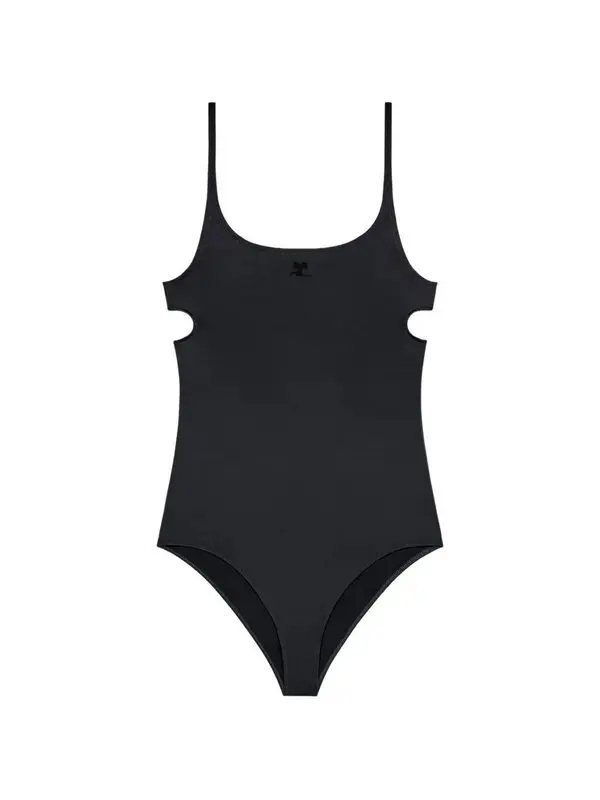 COURREGES Cut-out One-piece Swimsuit - Black