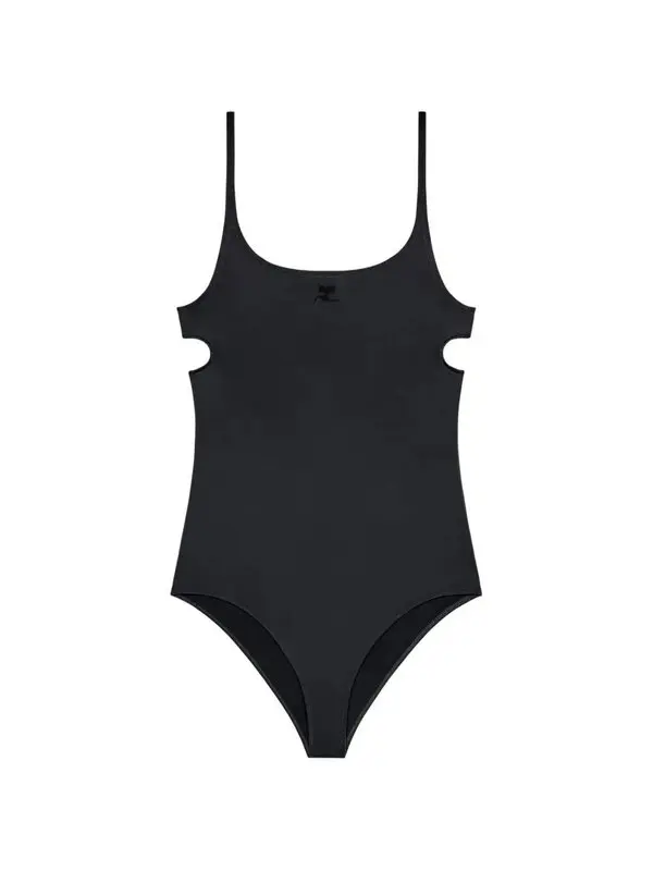 COURREGES Cut-out One-piece Swimsuit - Black