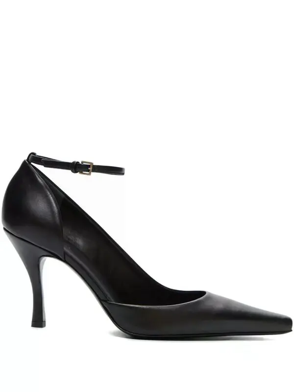 Loulou De Saison 85mm Carllas Asymmetric Ankle Strap Pumps