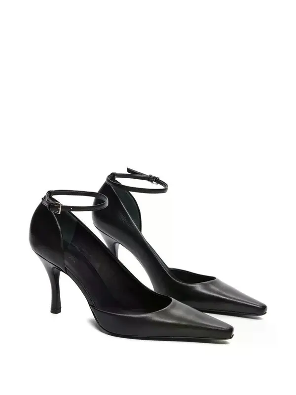 Loulou De Saison 85mm Carllas Asymmetric Ankle Strap Pumps