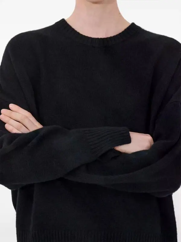 Loulou De Saison Anton Crew-neck Sweater - Black