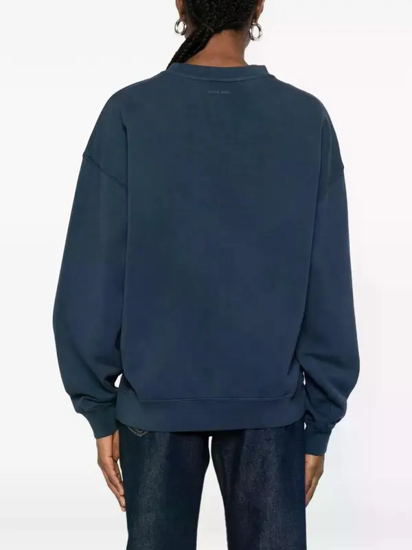 ANINE BING Logo Sweater - Blue