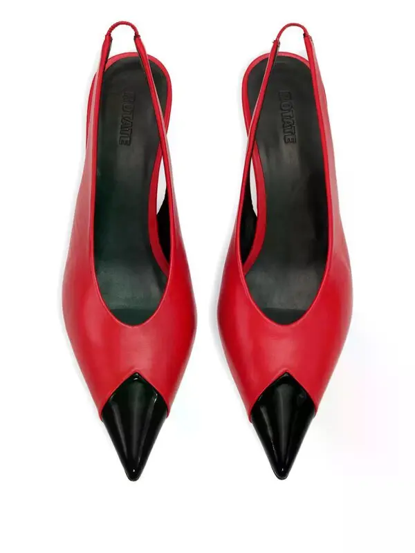 ROTATE BY BIRGER CHRISTENSEN Slingback Leather Pumps - Red