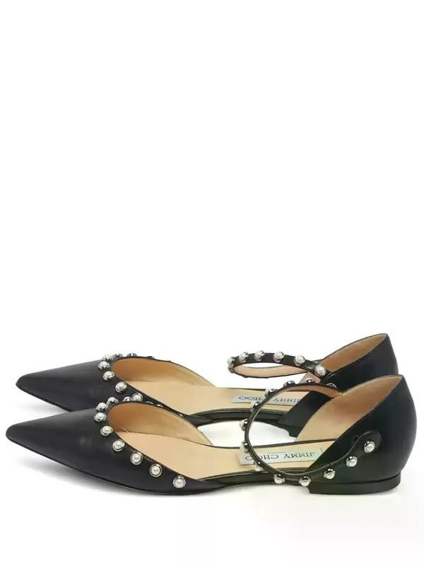 JIMMY CHOO Leema Ballet Flats - Black