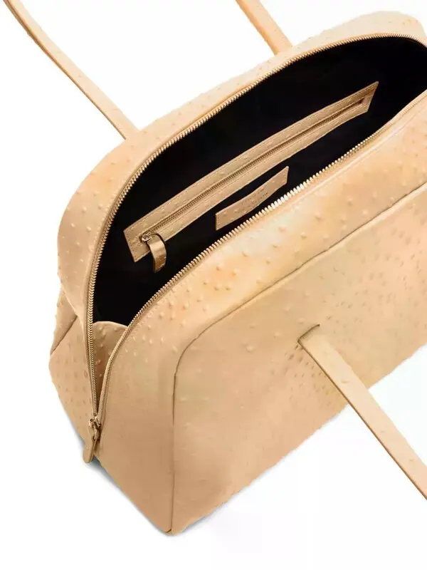 Loulou De Saison Darren Textured Leather Travel Bag