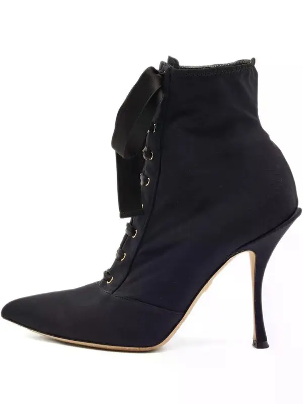 Dolce & Gabbana Lace-up Stiletto Boots