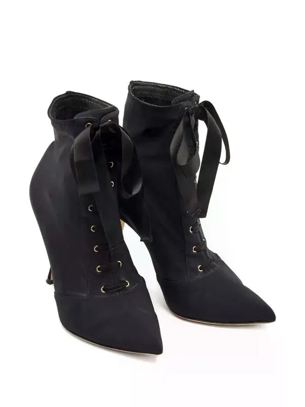 Dolce & Gabbana Lace-up Stiletto Boots