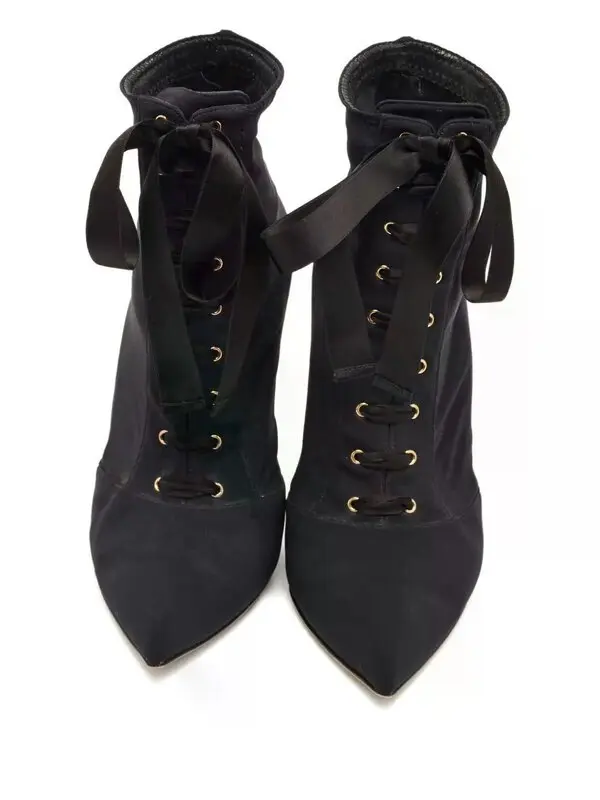 Dolce & Gabbana Lace-up Stiletto Boots