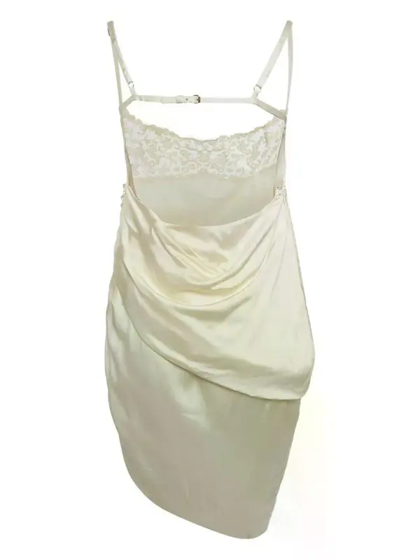 Jacquemus Asymmetrical Mini Dress - Neutrals