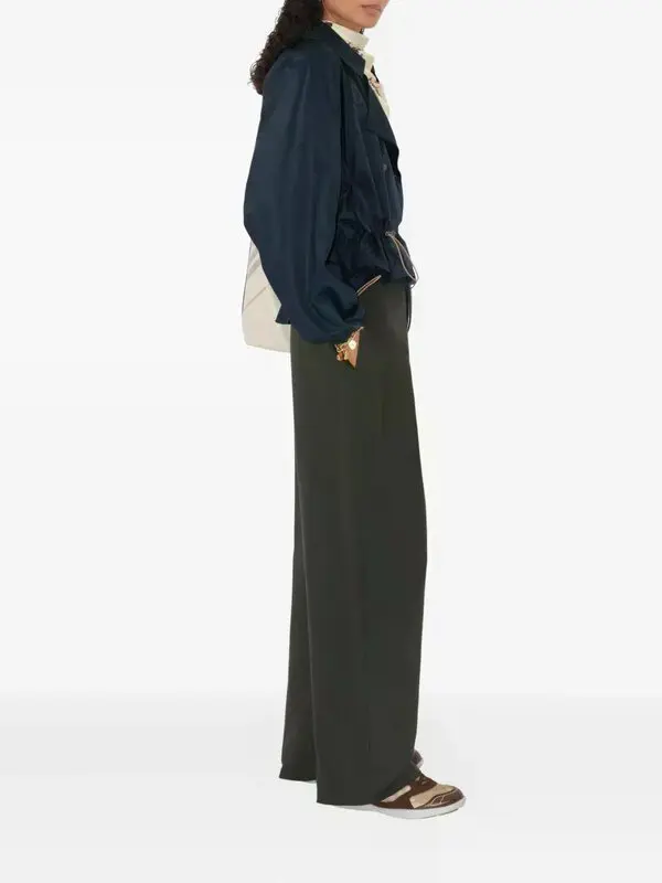 Burberry Satin Hooded Trench Jacket